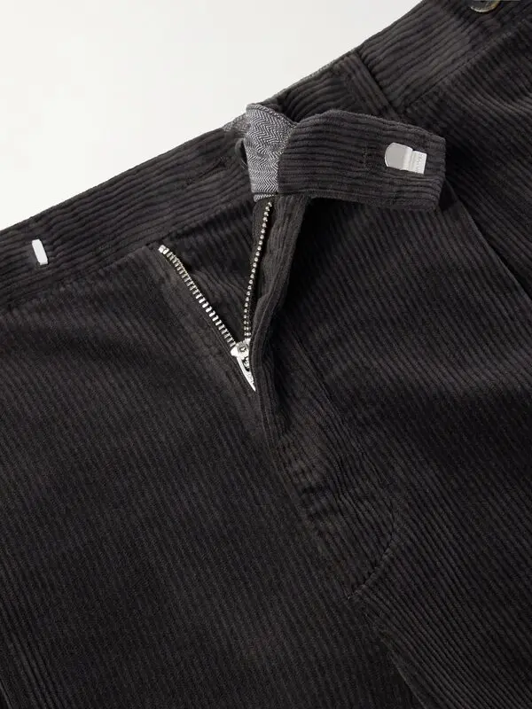 Barena Venezia Straight-leg Pleated Corduroy Trousers