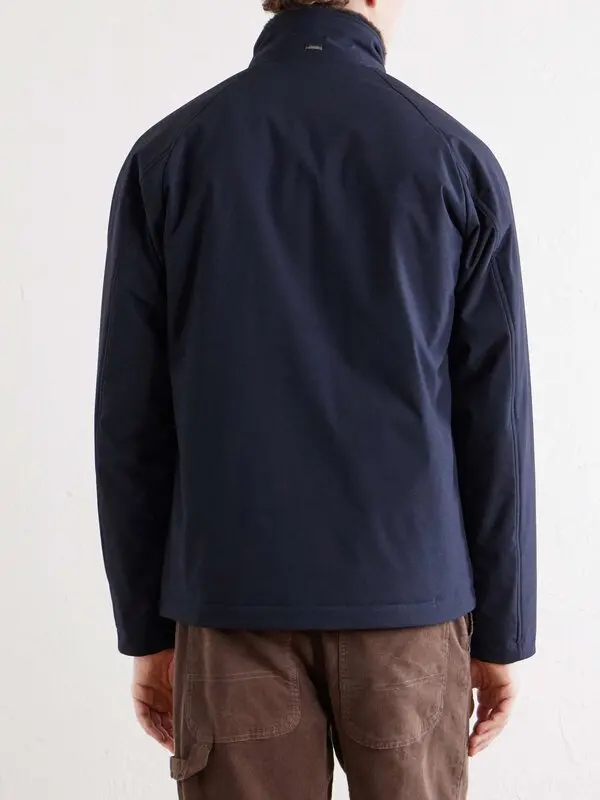 Herno Faux Fur Trimmed Bomber Jacket