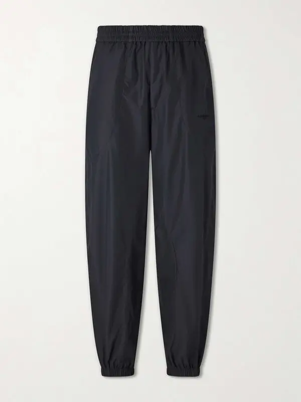Givenchy Tapered Cotton-blend Shell Sweatpants - Black