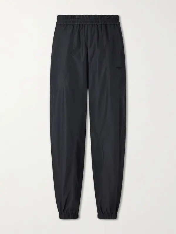 Givenchy Tapered Cotton-blend Shell Sweatpants - Black