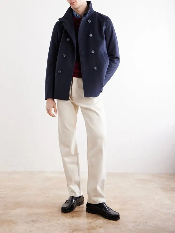 Herno Double-breasted Woven Coat