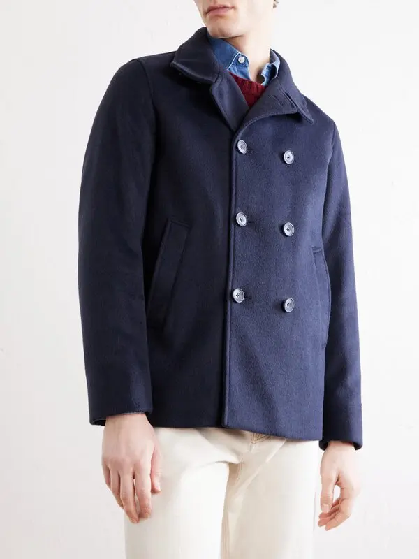 Herno Double-breasted Woven Coat