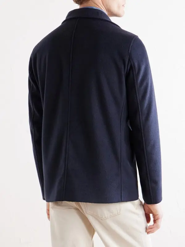 Herno Double-breasted Woven Coat