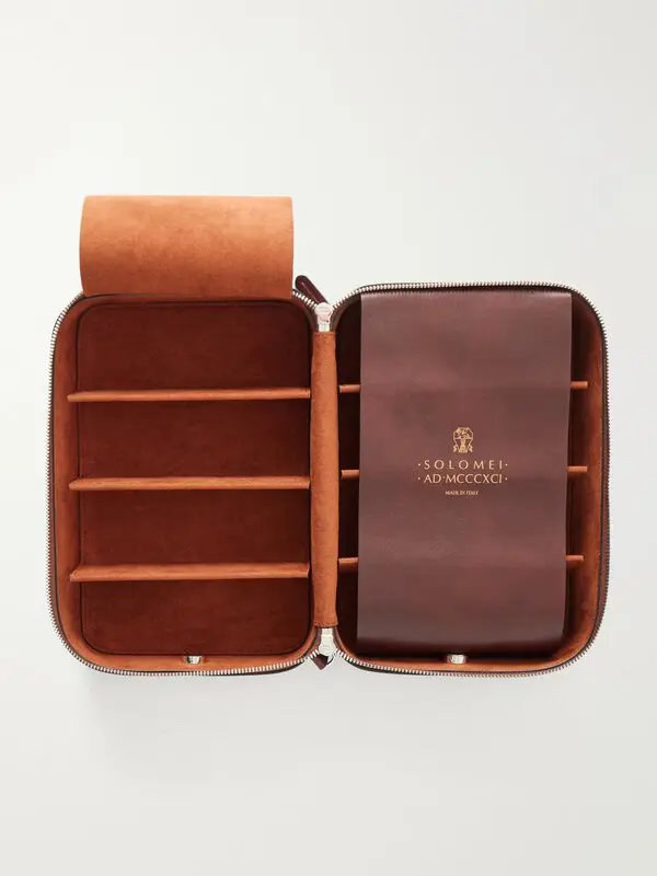 Brunello Cucinelli Leather Sunglasses Case