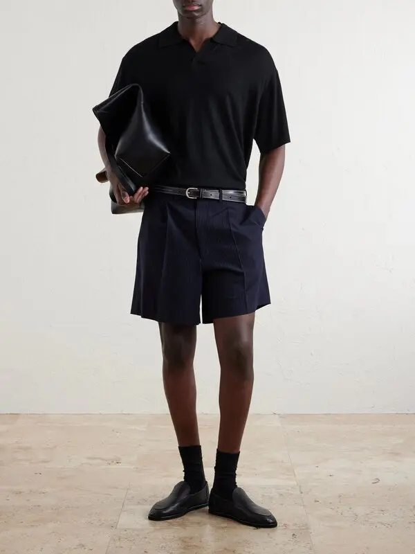 FRAME Knitted Cotton Polo Shirt