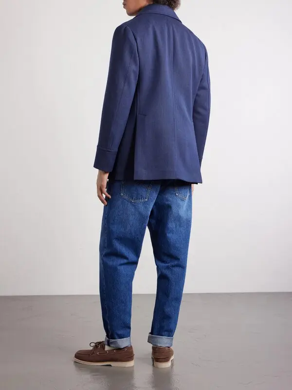 Brunello Cucinelli Double-breasted Wool And Silk-blend Coat