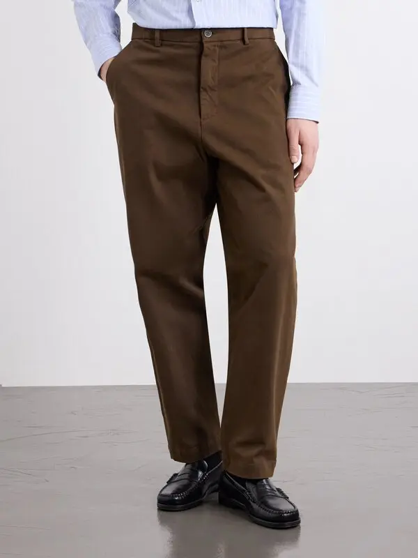 Barena Venezia Straight-leg Cotton-blend Gabardine Trousers