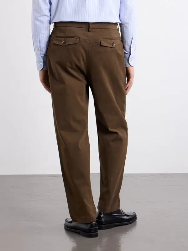 Barena Venezia Straight-leg Cotton-blend Gabardine Trousers