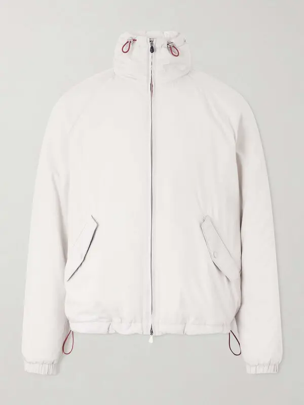 Brunello Cucinelli Padded Shell Hooded Jacket - Cream