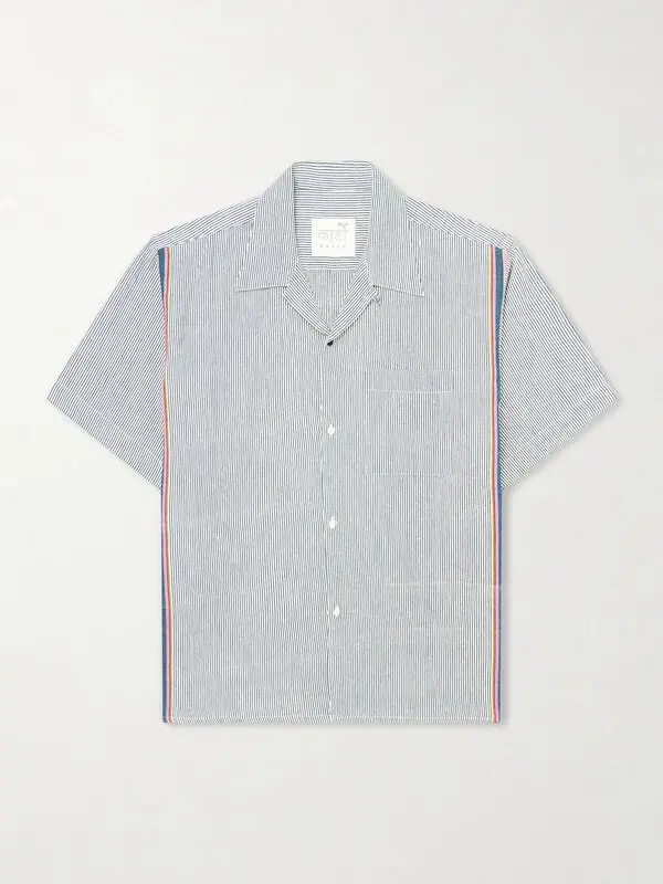 KARDO Rohit Convertible-collar Cotton Shirt - Gray