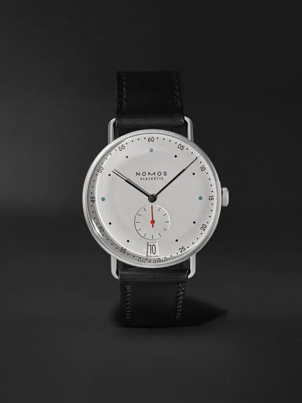 NOMOS GLASHUTTE Metro 38 Date Hand-wound Stainless Steel Watch, Ref.1102 - White