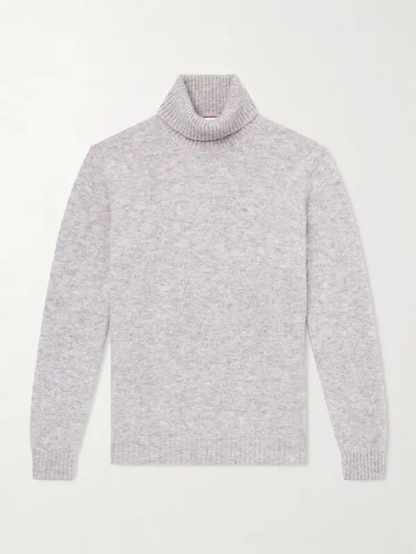 Brunello Cucinelli Alpaca-blend Rollneck Sweater - Neutrals