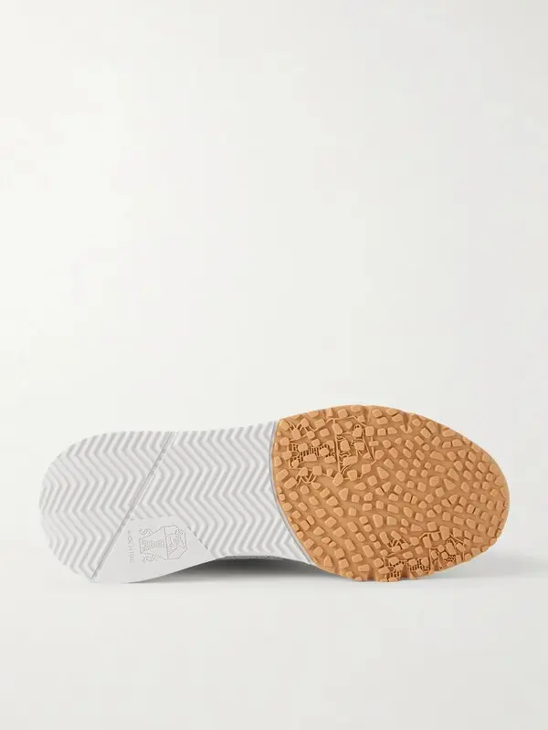 Brunello Cucinelli Stretch-knit Sneakers With Embossed Logo Detail