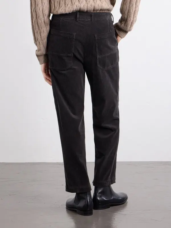 Barena Venezia Pleated Cotton-blend Corduroy Trousers