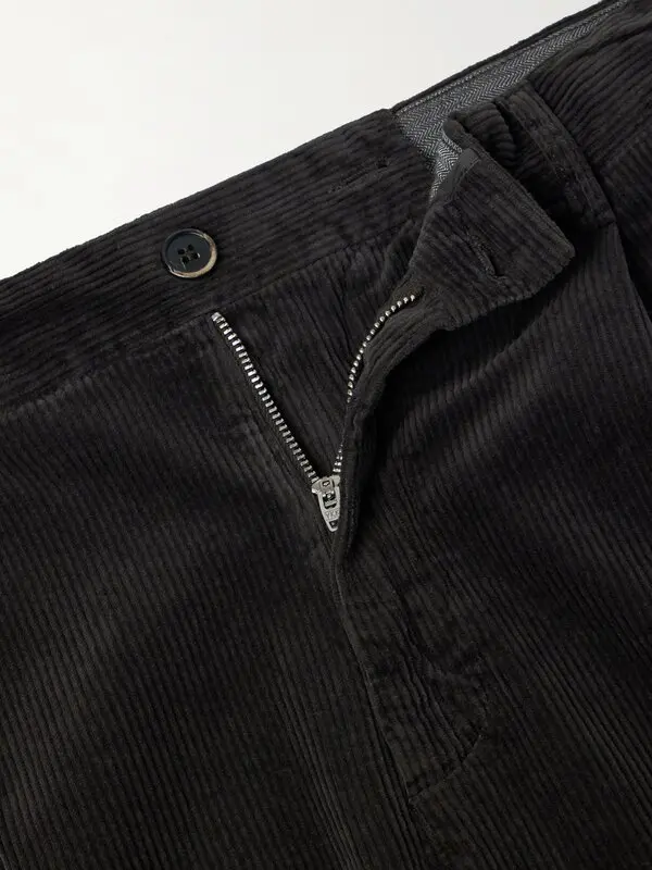 Barena Venezia Pleated Cotton-blend Corduroy Trousers