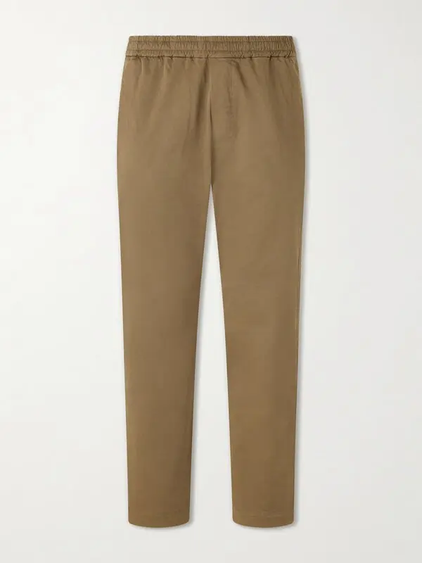 Barena Venezia Straight-leg Cotton-blend Gabardine Trousers - Green