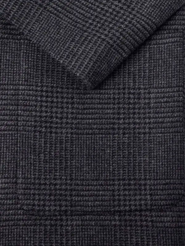 LARDINI Prince Of Wales Wool And Cashmere-blend Jacket