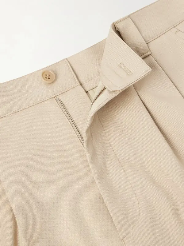 A.p.c. Ricky Straight-leg Pleated Trousers - Neutrals