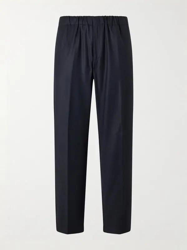 LARDINI Straight-leg Woven Trousers - Blue