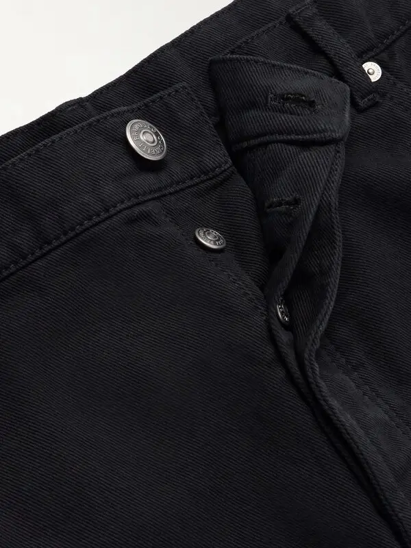 Brunello Cucinelli Slim-fit Straight-leg Logo-embroidered Jeans