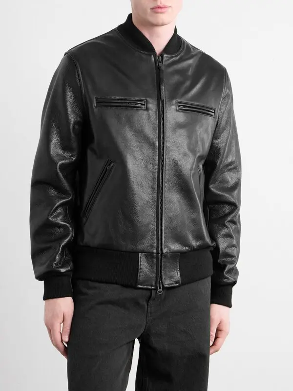 Golden Bear Ridgewood Leather Bomber Jacket