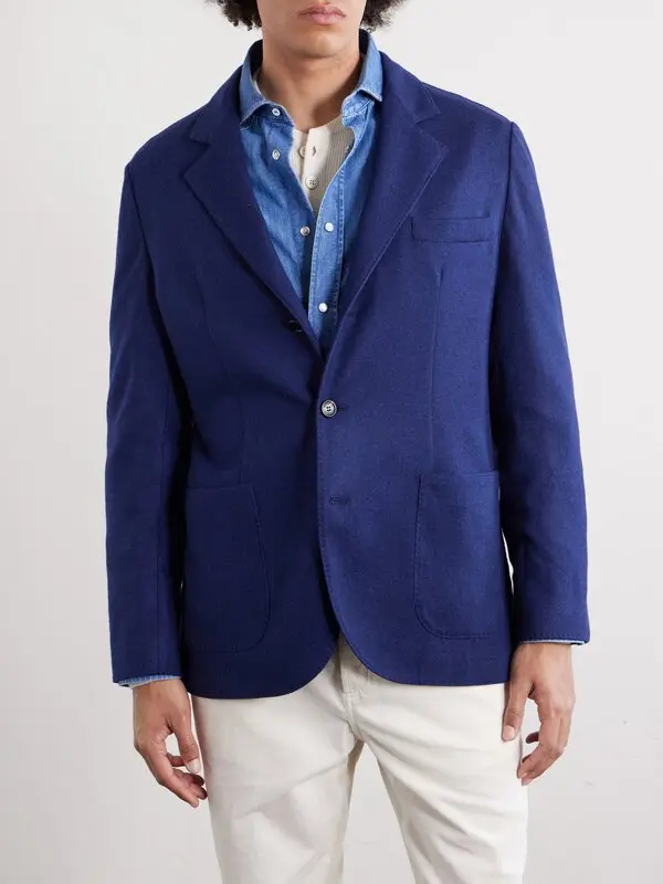 Brunello Cucinelli Cashmere Blazer - Blue