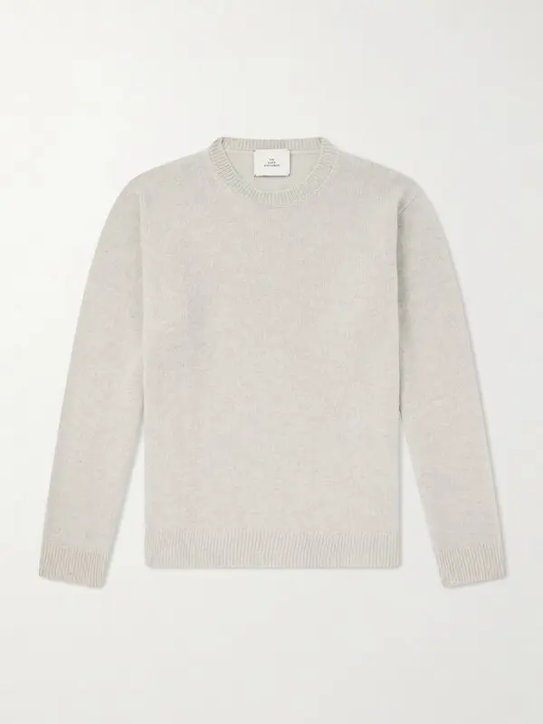 THE ELDER STATESMAN Hand-knitted Cashmere Sweater - Neutrals