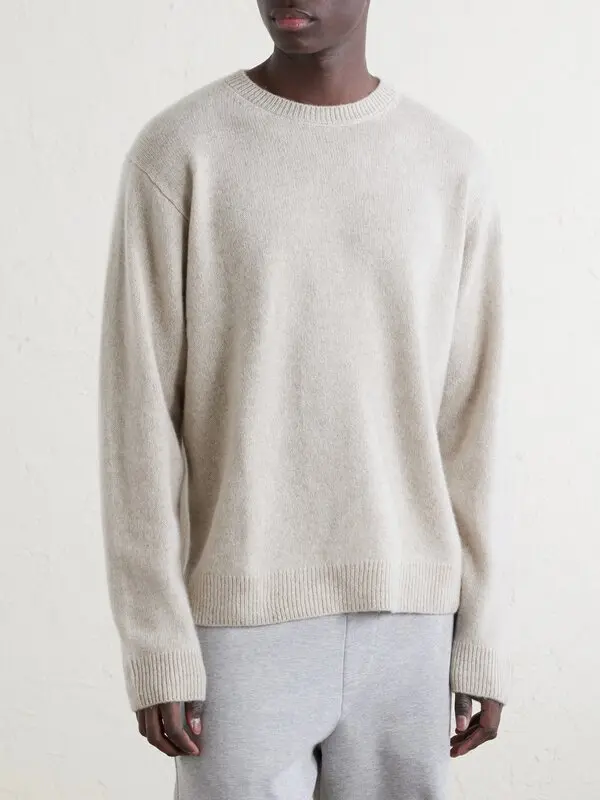 THE ELDER STATESMAN Hand-knitted Cashmere Sweater