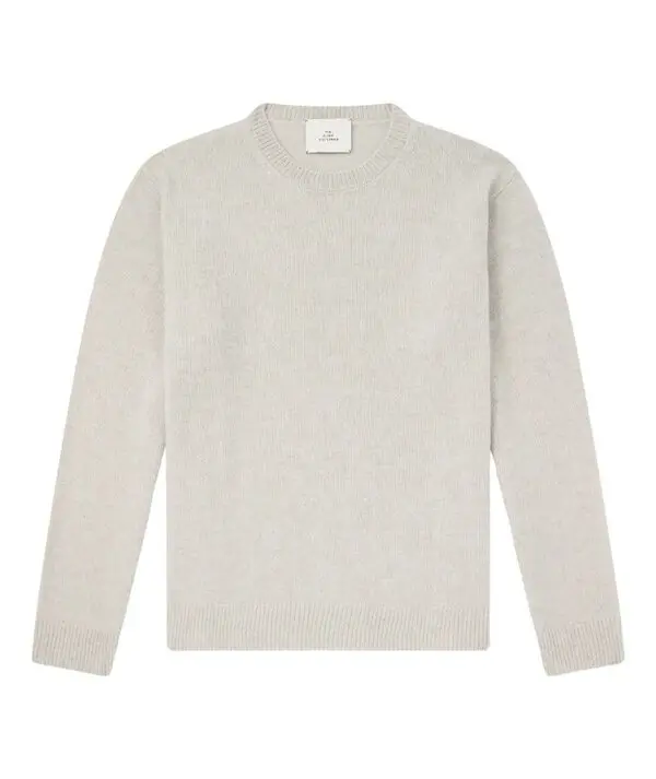 THE ELDER STATESMAN Hand-knitted Cashmere Sweater - Neutrals