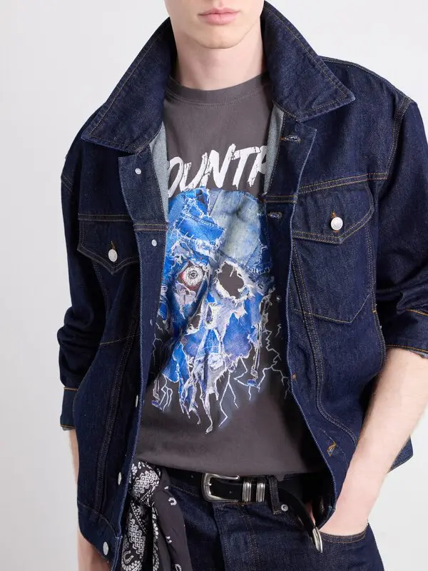 Kapital Printed Cotton-jersey T-shirt