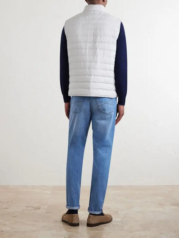 Brunello Cucinelli Quilted Shell Down Gilet