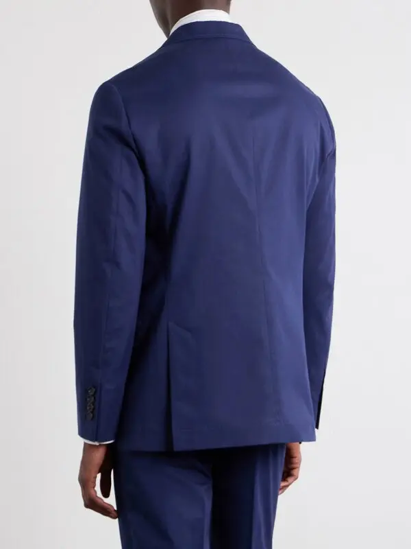 Brunello Cucinelli Single-breasted Cotton-blend Suit Jacket