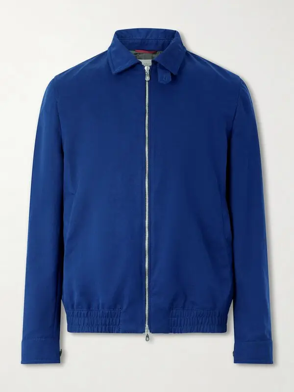 Brunello Cucinelli Zip-up Shell Jacket - Blue