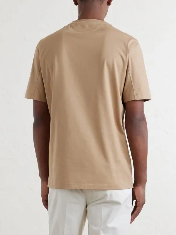 Brunello Cucinelli Logo-print Cotton-jersey T-shirt