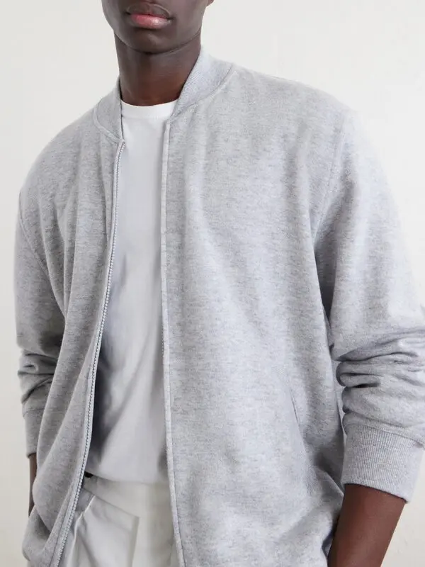 Brunello Cucinelli Cashmere-blend Zip-up Sweater