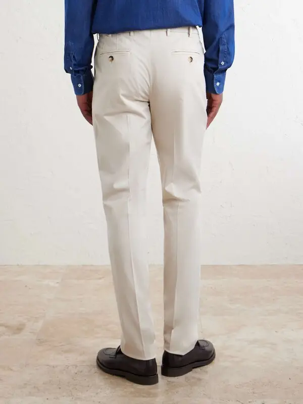 Brunello Cucinelli Stretch-cotton Twill Trousers
