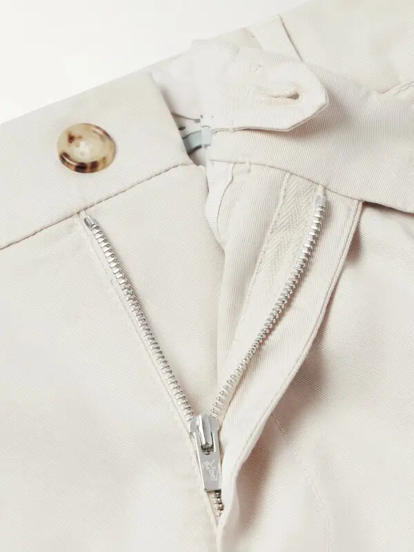 Brunello Cucinelli Straight-leg Stretch-cotton Twill Trousers