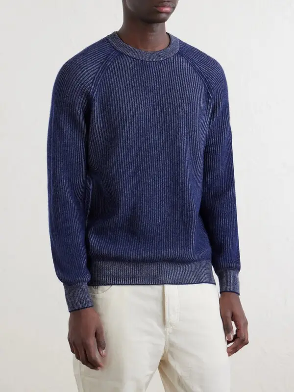 Brunello Cucinelli Ribbed Cashmere Sweater