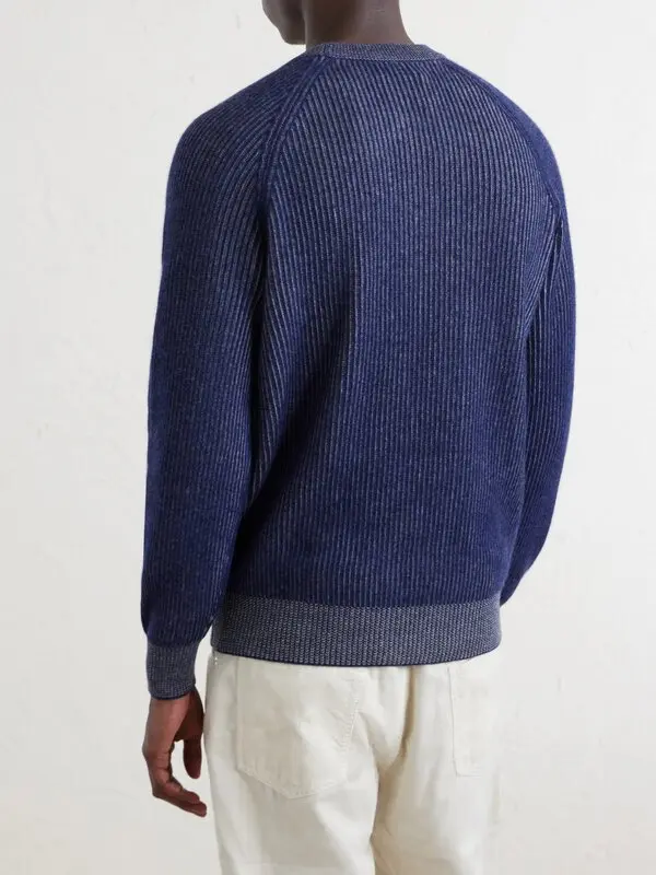 Brunello Cucinelli Ribbed Cashmere Sweater