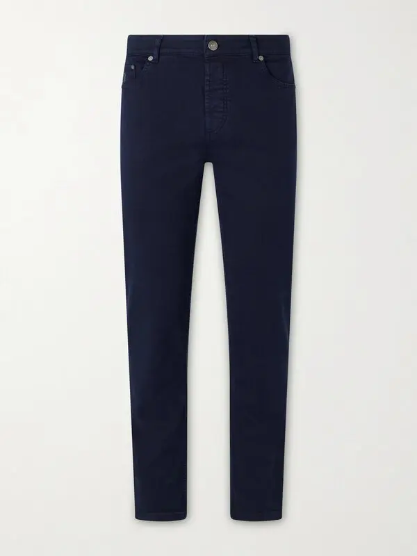 Brunello Cucinelli Slim-fit Straight-leg Jeans - Blue