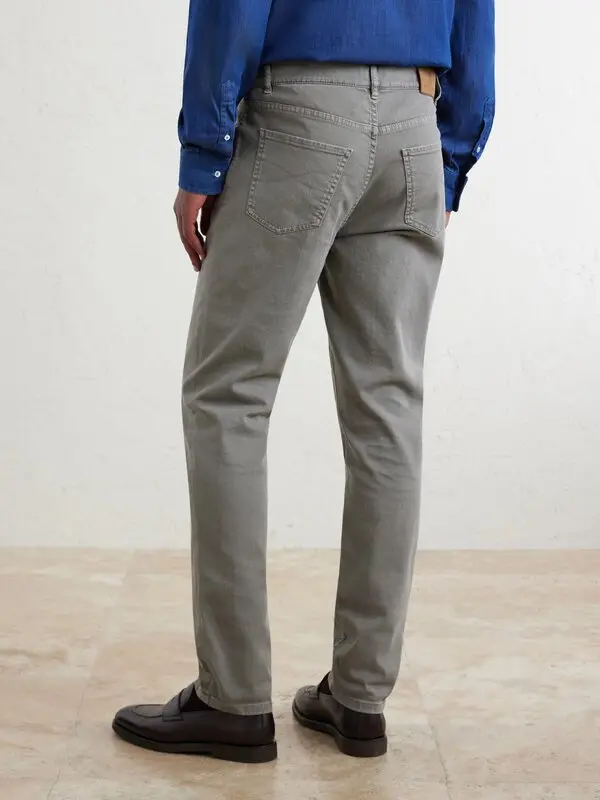 Brunello Cucinelli Slim-fit Cotton-blend Jeans