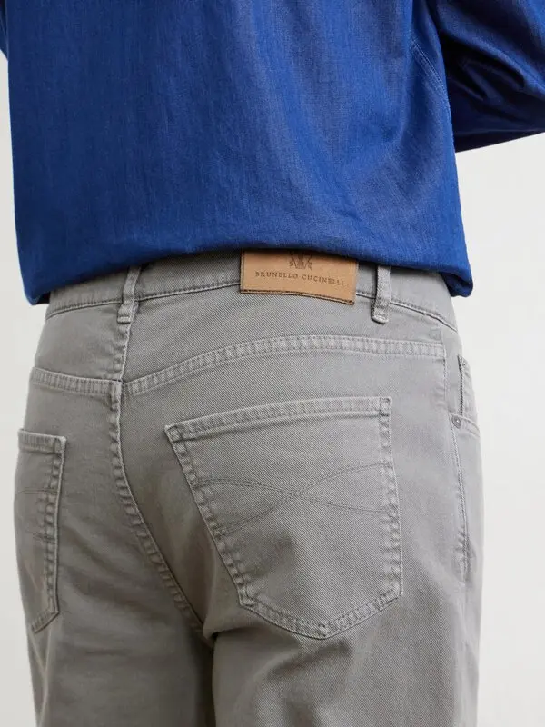Brunello Cucinelli Slim-fit Cotton-blend Jeans
