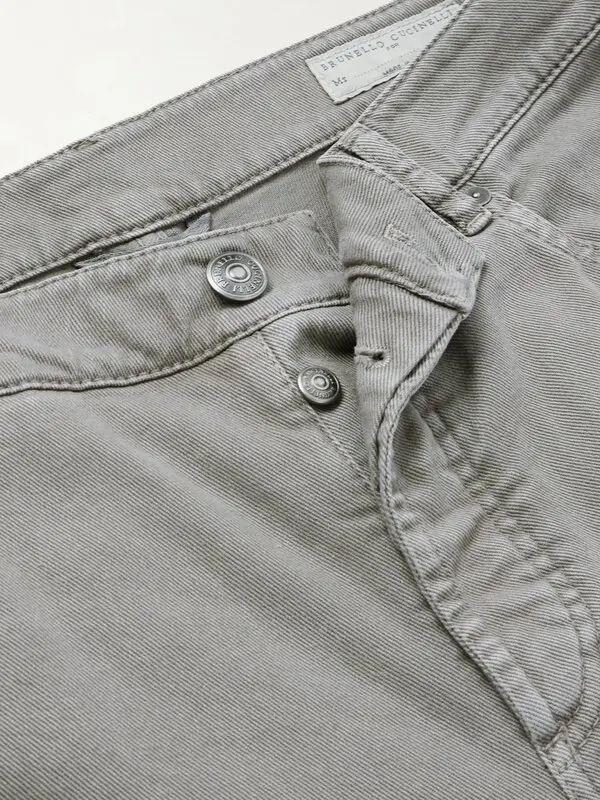 Brunello Cucinelli Slim-fit Cotton-blend Jeans