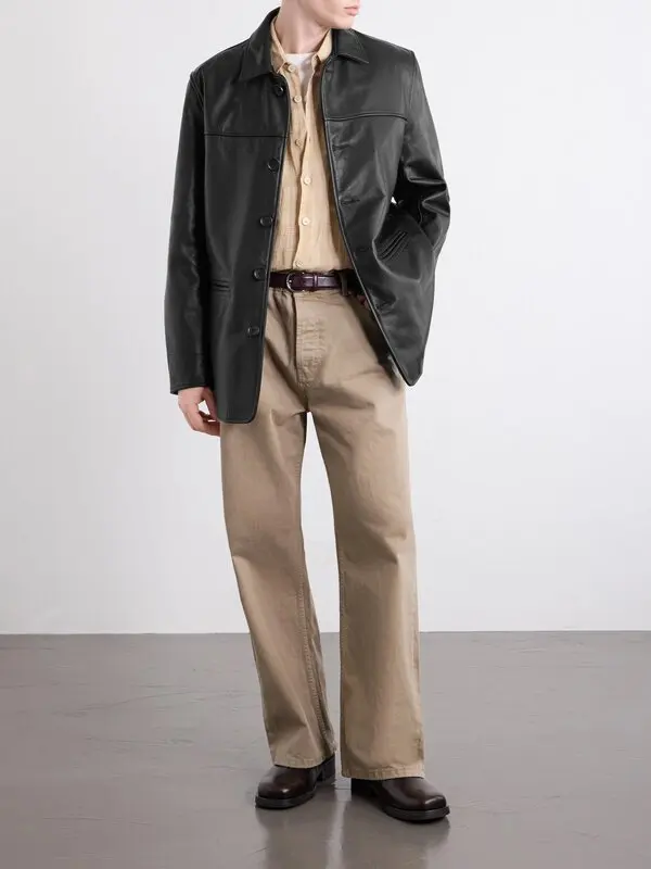Golden Bear European Aniline Leather Car Coat