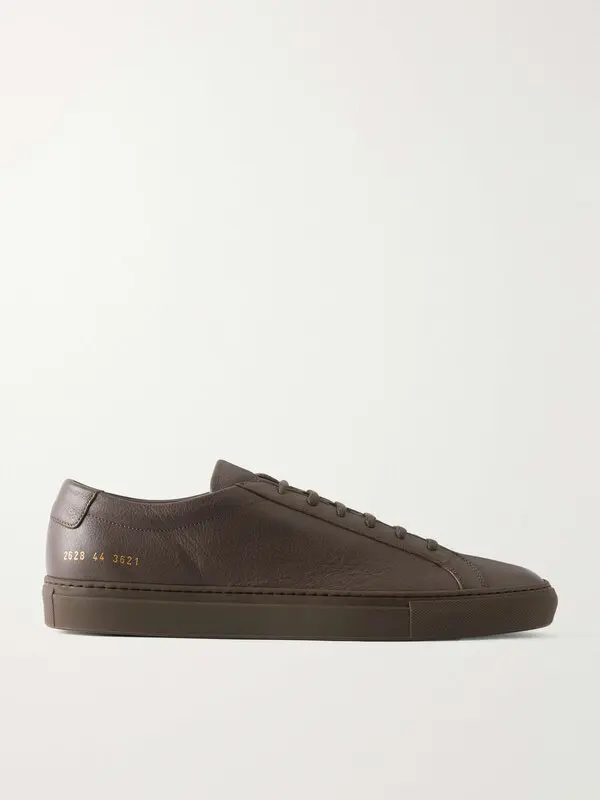 COMMON PROJECTS Achilles Full-grained Leather Sneakers - Brown
