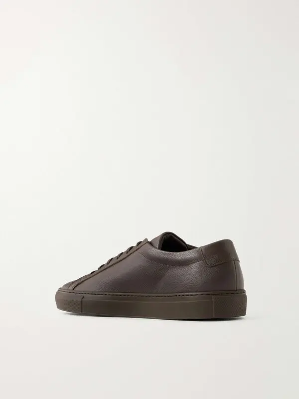 COMMON PROJECTS Achilles Full-grained Leather Sneakers - Brown