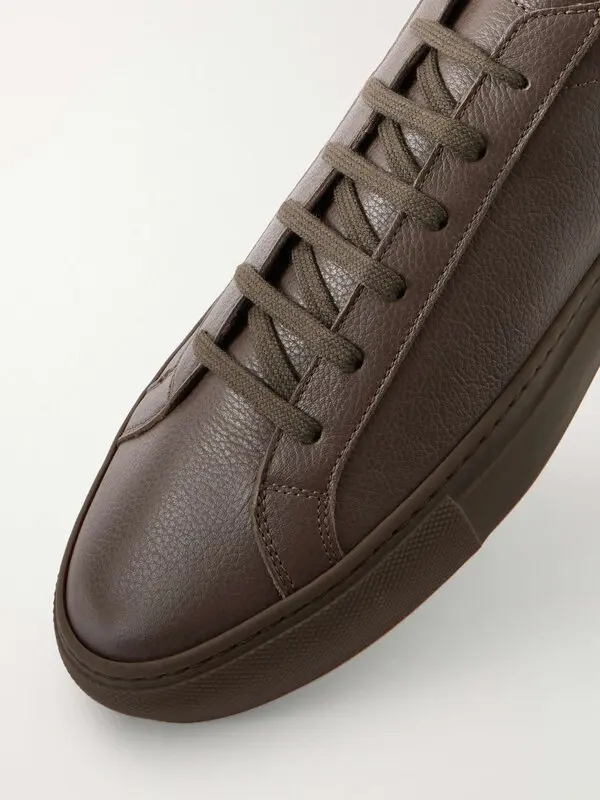 COMMON PROJECTS Achilles Full-grained Leather Sneakers - Brown
