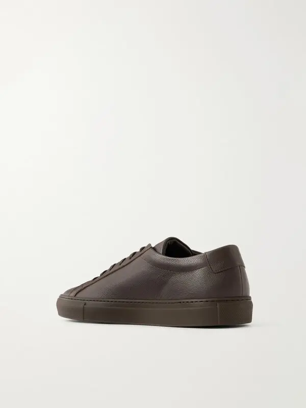 COMMON PROJECTS Achilles Full-grained Leather Sneakers - Brown