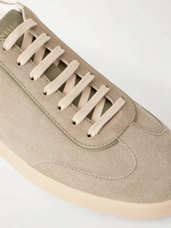 Brunello Cucinelli Suede Sneakers - Green