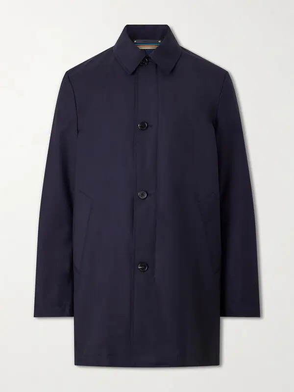 Paul Smith Wool Coat With Detachable Inner Vest - Blue
